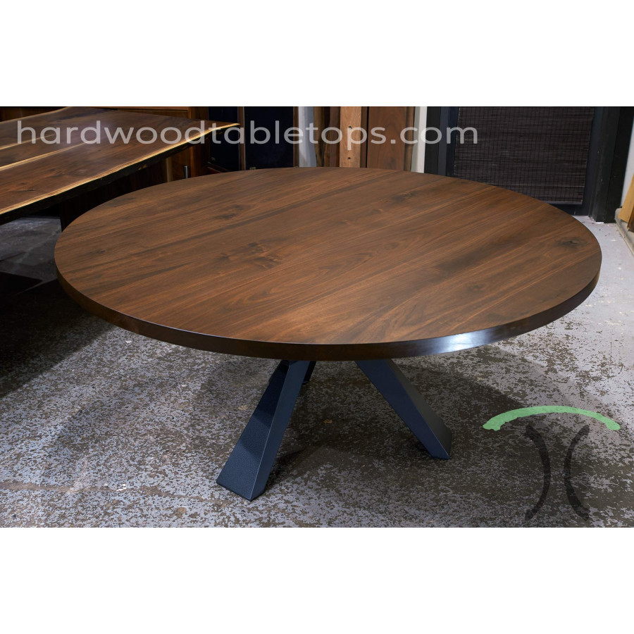 Round Custom Made Hardwood Table Top Builder 1 75 Inches